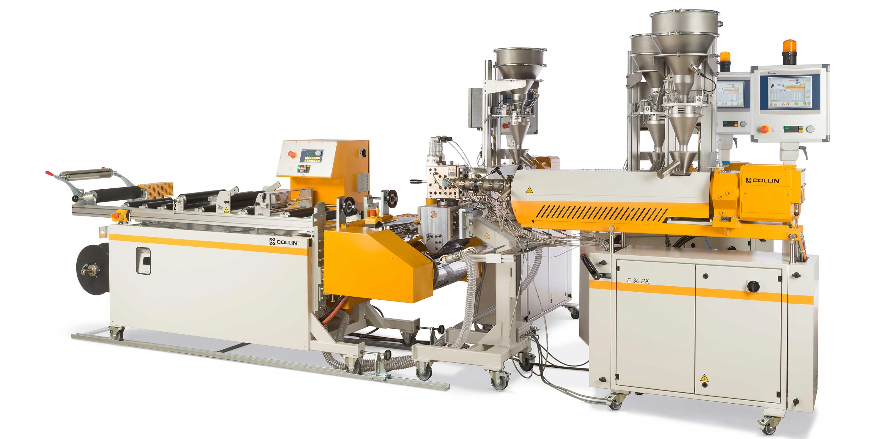 Flat Film Lines with two rolls - COLLIN Lab & Pilot Solutions