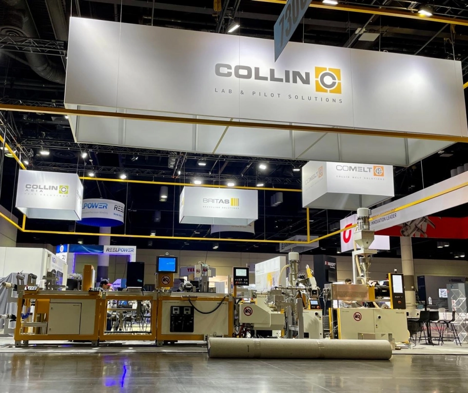 COLLIN at the NPE 2024 - highlight flat film line with coextrusion ...